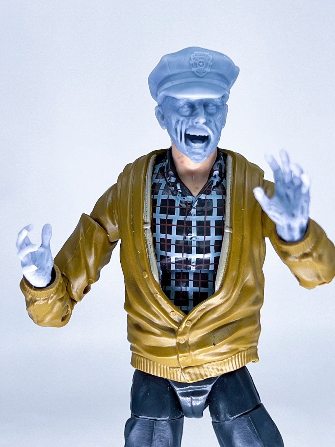 1/12 Scale Bespoke Sculpted Head – Undead Officer Set Zombie Cop - Etsy