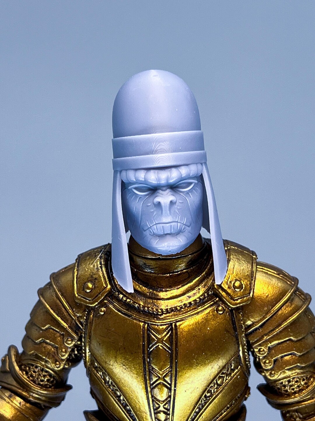 1/12 1/10 3D Printed Head Sculpt Power Barbarian Universe Python High ...