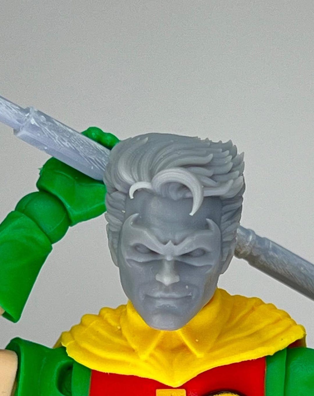 1/10 Bespoke Sculpted Head Bird Boy Sidekick Collection - Etsy