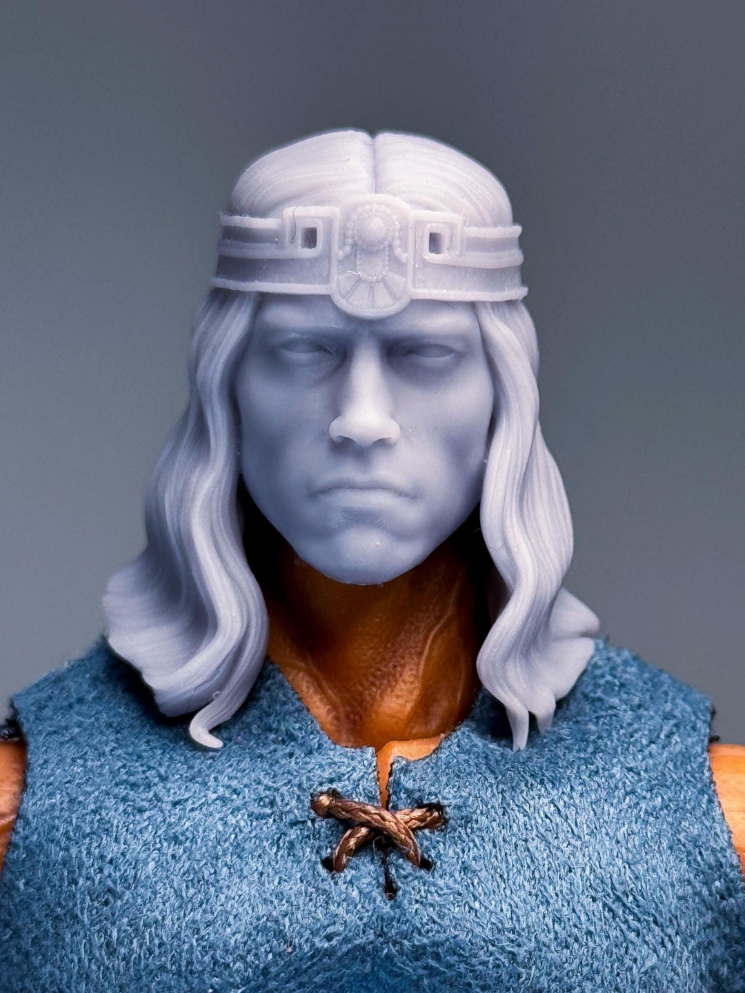 1/12 1/10 Bespoke Sculpted Head Arnold Schwarzenegger Conan the ...