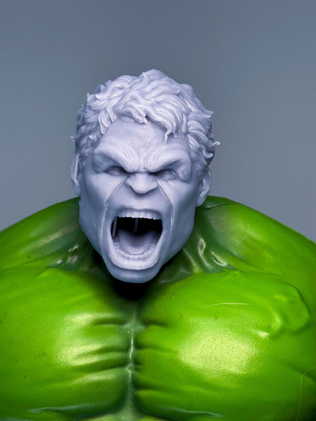 1/12 3D Printed Head Sculpt Smart Angry Green Man Ruffalo OG Version - Etsy