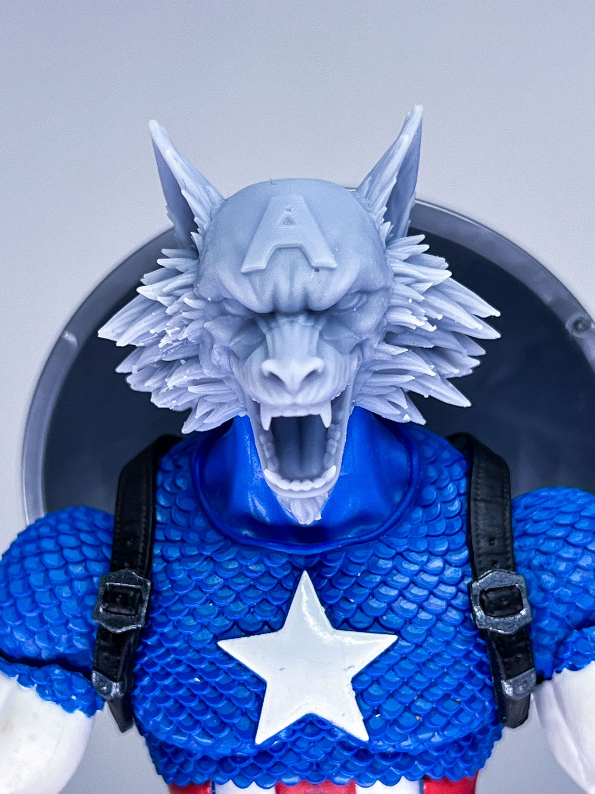 1/12 3D Printed Head Sculpt Colonel Wolf - Etsy
