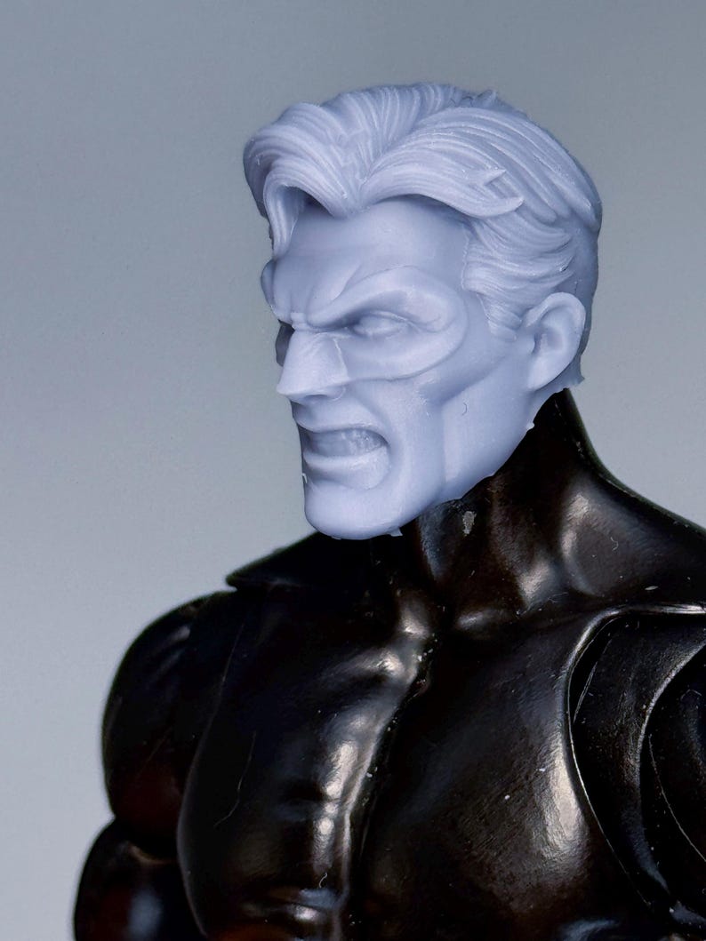 1/12 & 1/10 Scale Bespoke Sculpted Head – Space Cop Defender Figure ...