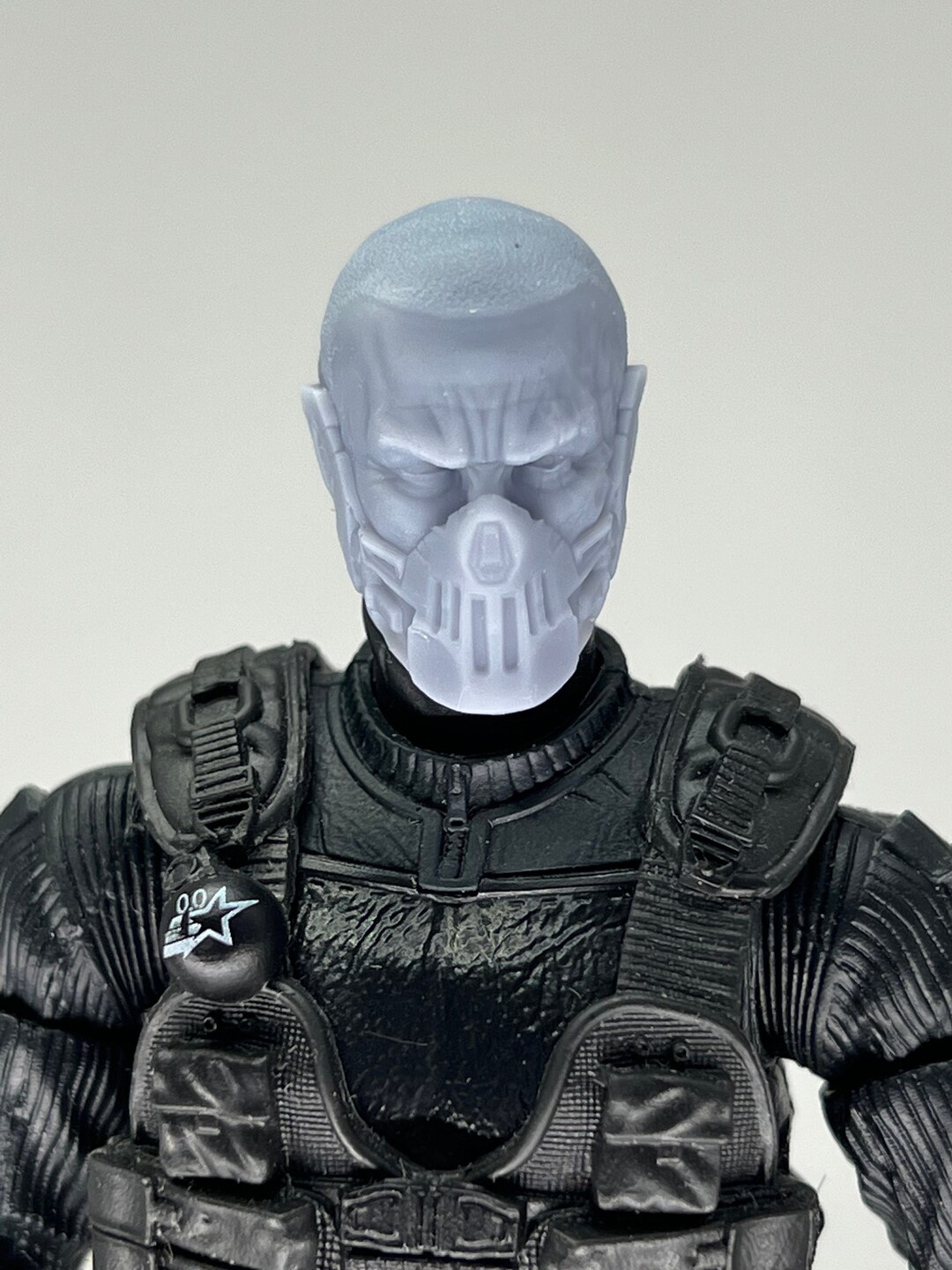 1/12 Bespoke Sculpted Head Scarred Vigilante Masked Soldier - Etsy