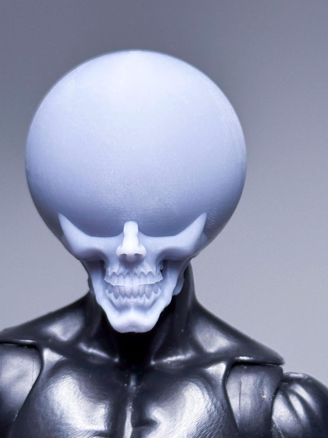 1/12 1/10 Bespoke Sculpted Head Absolute Black Masked Man - Etsy