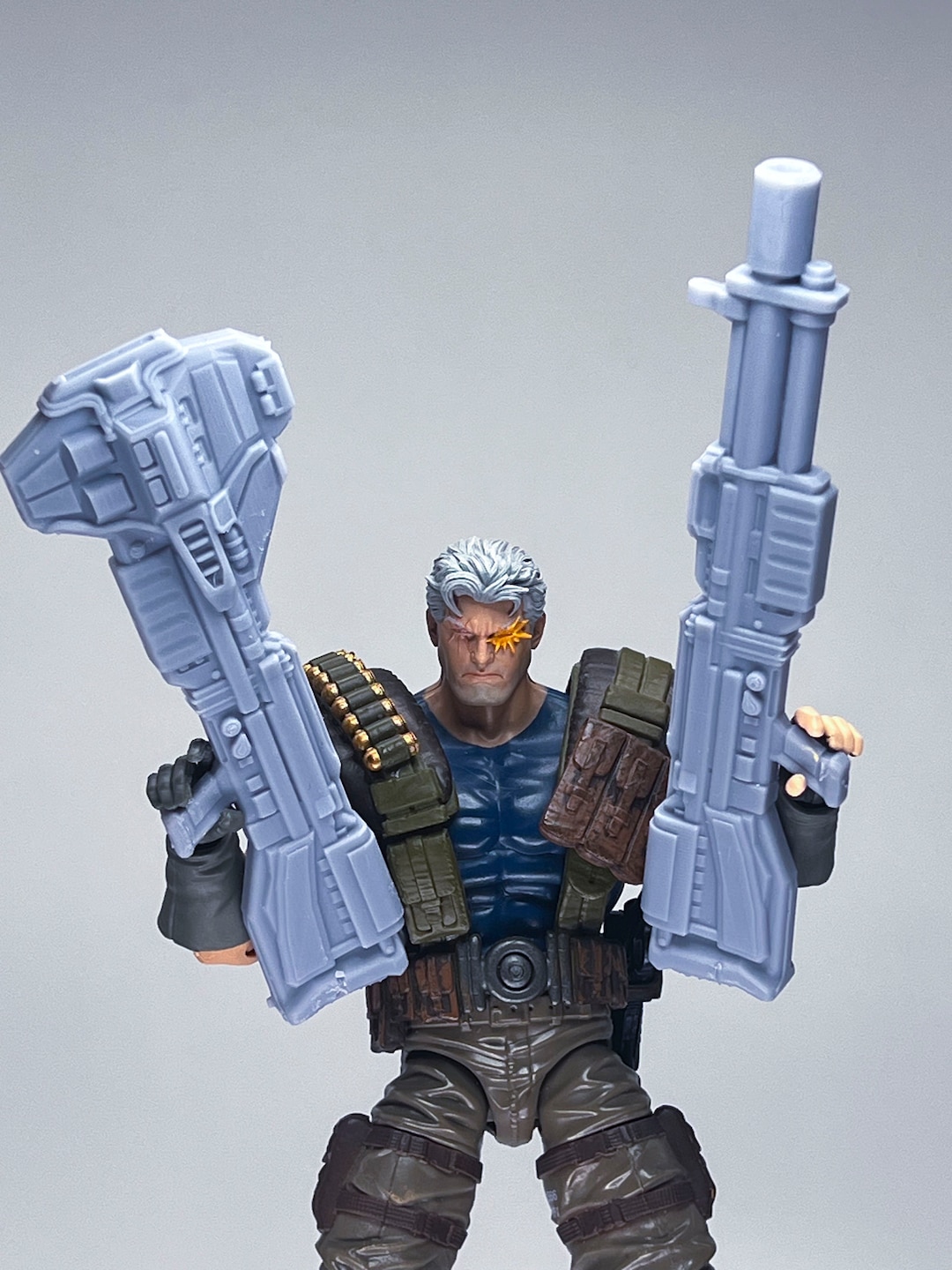 1/12 3D Printed Head Sculpt Future Mutant Soldier Mvc Wepon Pack - Etsy