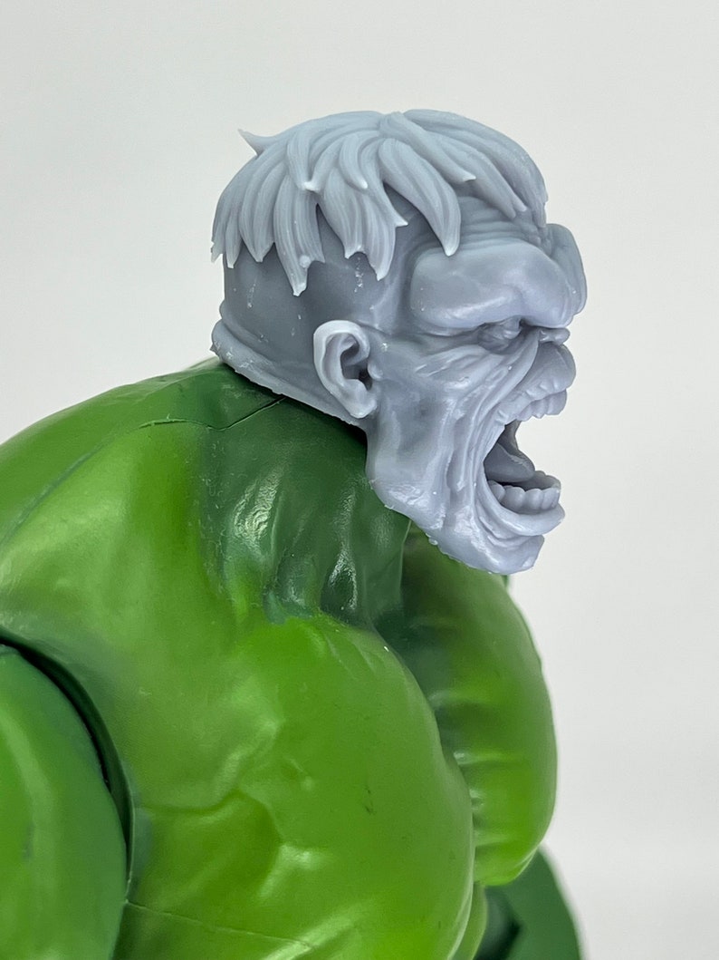 1/12 Bespoke Sculpted Head Ultimate Angry Grey Man - Etsy
