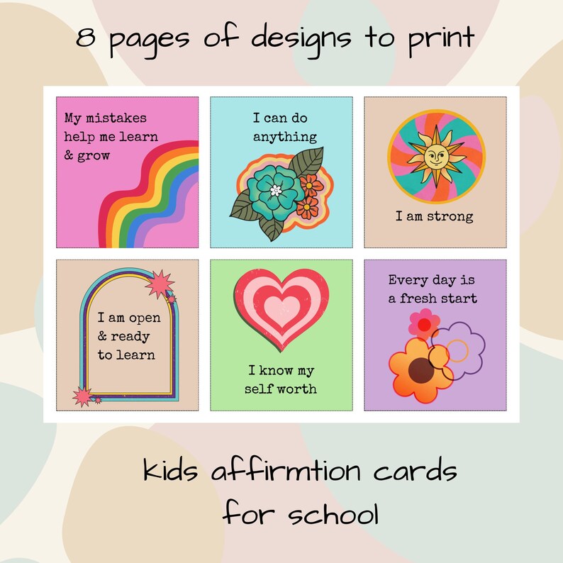 Affirmation Cards for Teens, Tween Affirmation, Affirmation Cards for ...