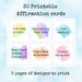 Affirmation Cards, Student Affirmation,classroom Affirmations, Positive ...