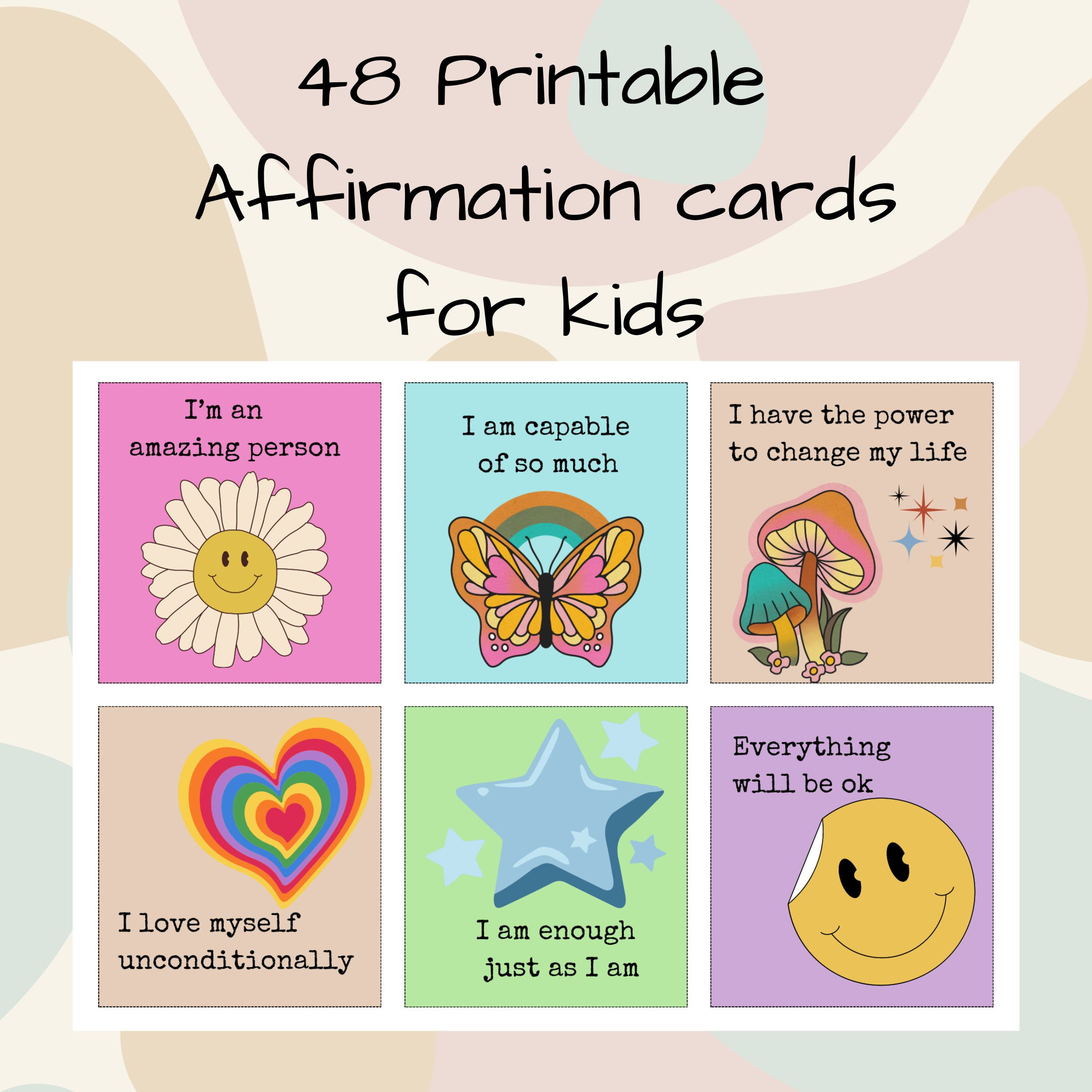 Affirmation Cards for Teens, Tween Affirmation, Affirmation Cards for ...
