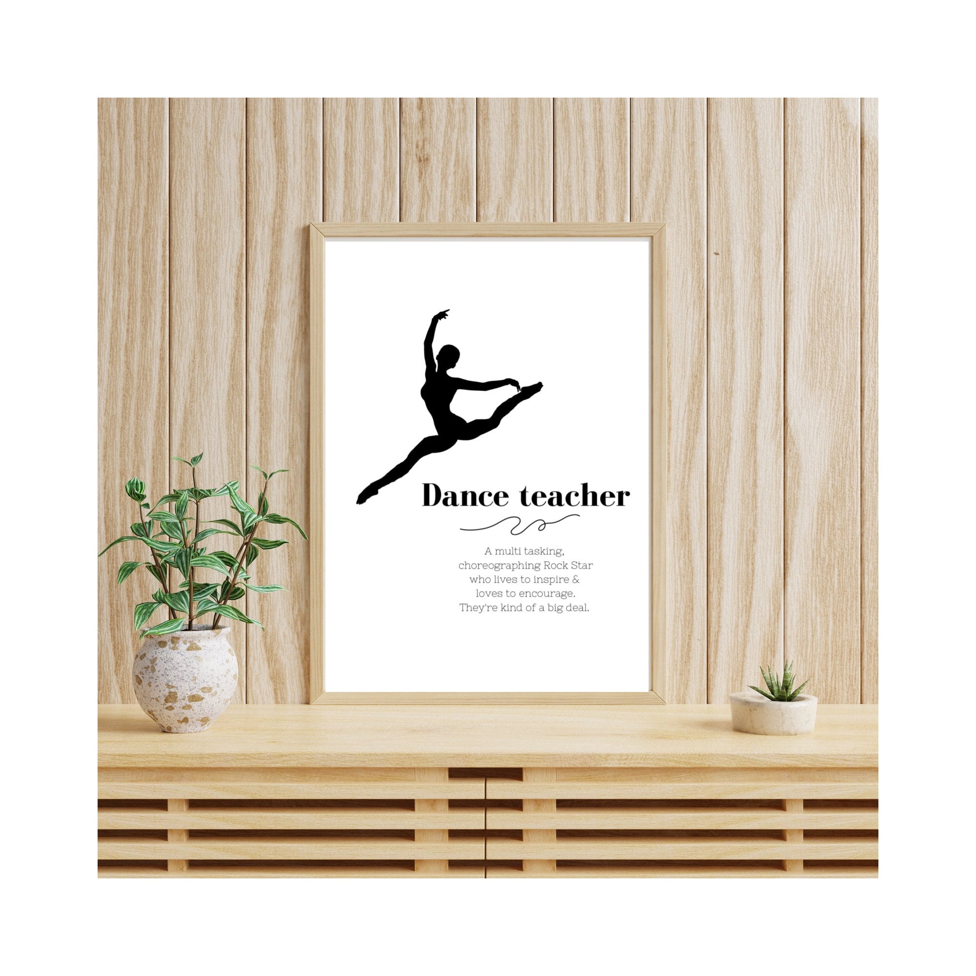 Dance Teacher Wall Art, Dance Teacher Gift, Dance Teacher Poster, Dance ...