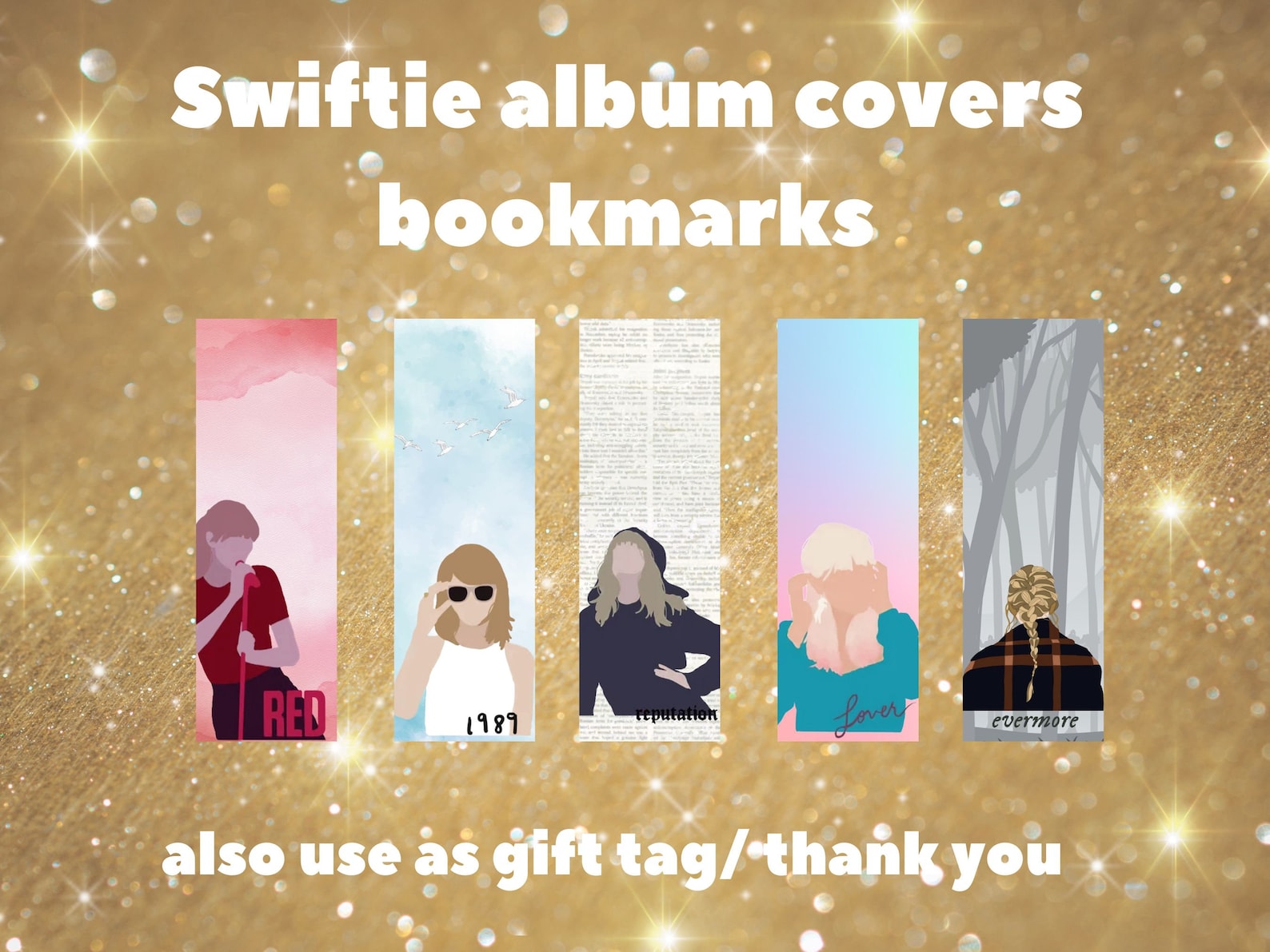 Swiftie Bookmark Printable Taylor Swift Bookmark Swift Fan Bookmark for ...