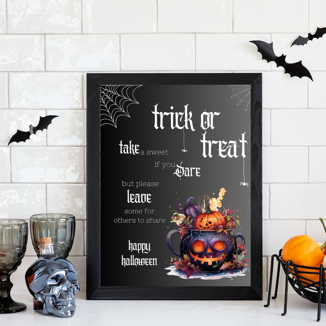 Halloween Candy Bowl Sign Printable Halloween Candy Bowl Sign Out of ...