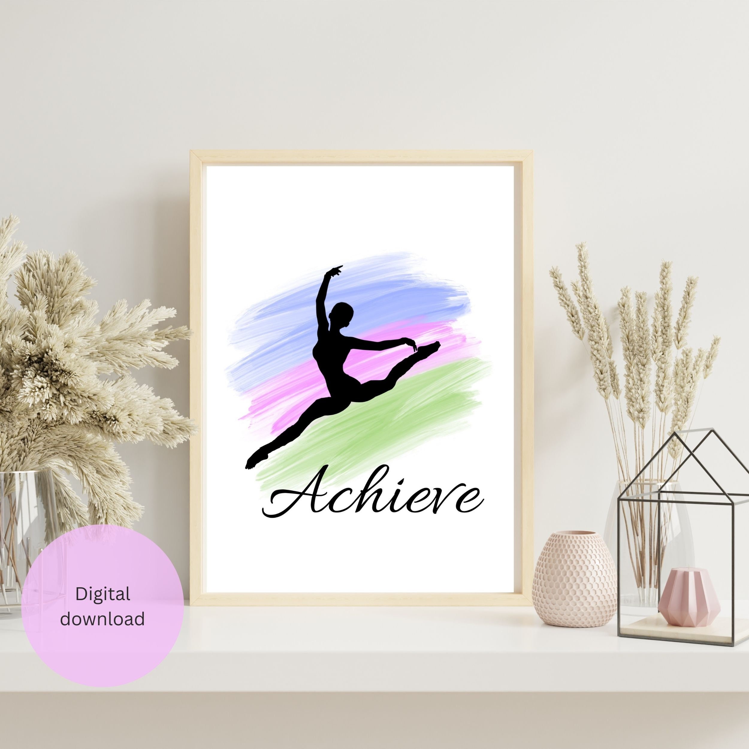 Dance Wall Art, Set of 3, Dance Printable Wall Art, Inspirational Dance ...