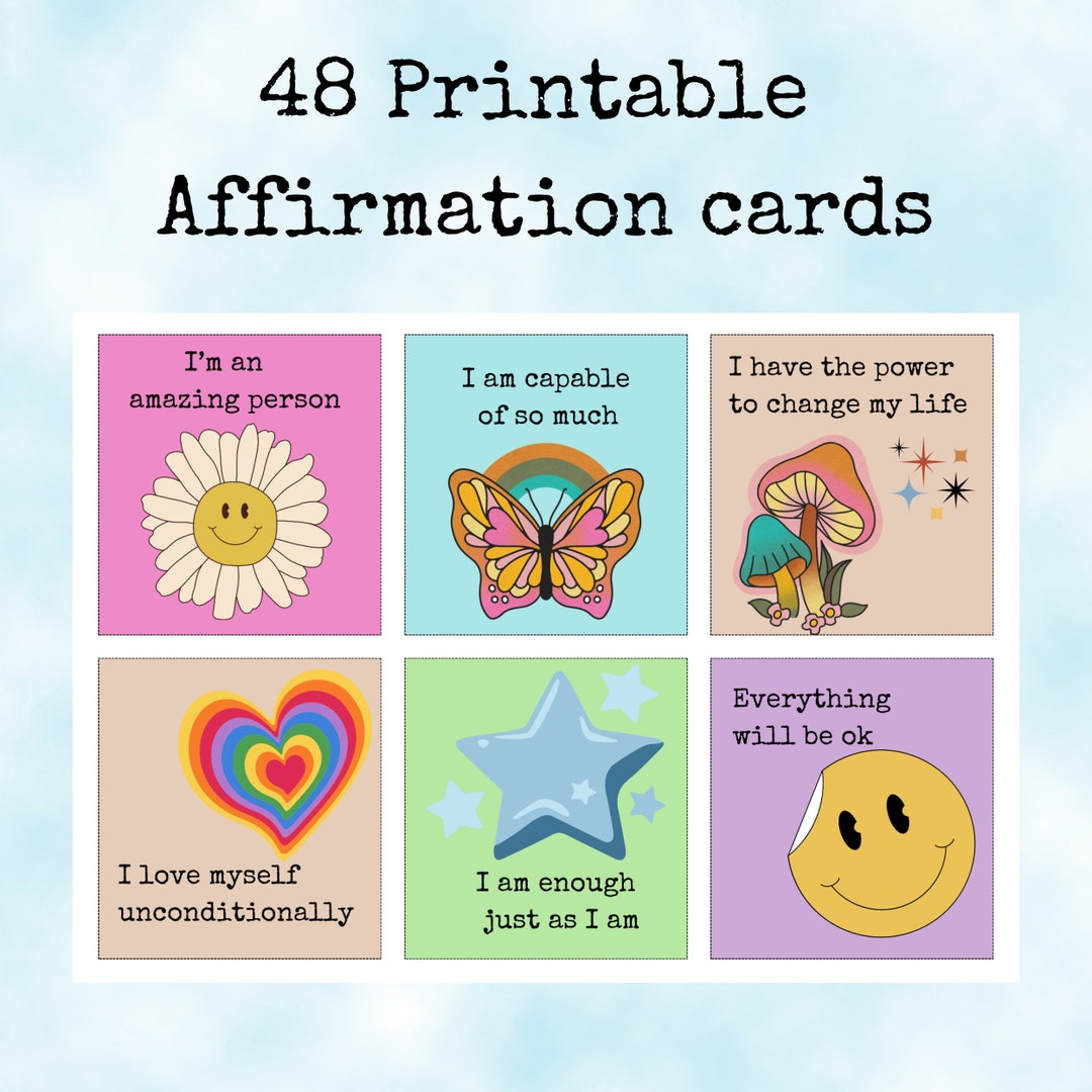 Affirmation Cards for Teens, Tween Affirmation, Affirmation Cards for ...