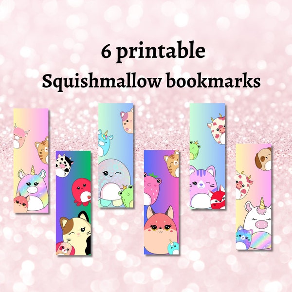 Squishmallows Bookmark Printable - Etsy