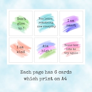 Affirmation Cards, Student Affirmation,classroom Affirmations, Positive ...