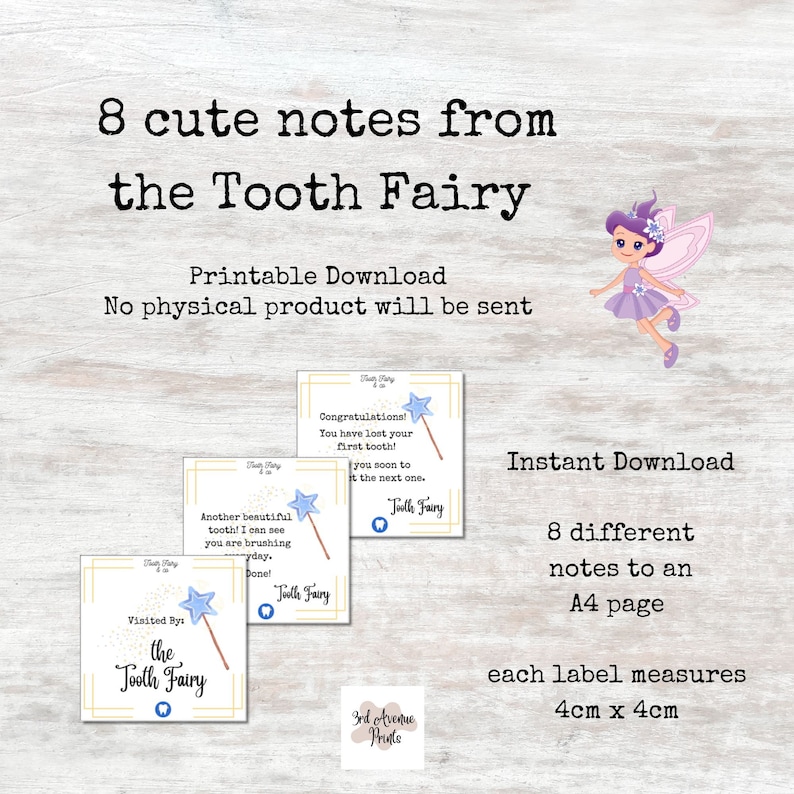 Tooth Fairy Note, Tooth Fairy Letter, First Tooth Letter, Tooth Fairy ...