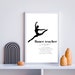 Printable Bookmark Dance Bookmark Printable Ballet Bookmark Kids Gift ...