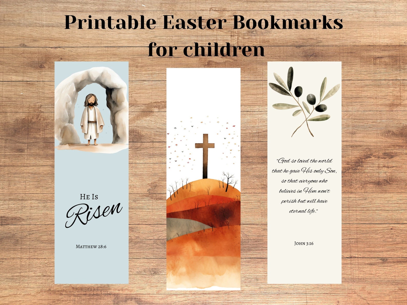 Easter Religious Bookmarks, Catholic Bookmarks, Bookmark for Kids ...