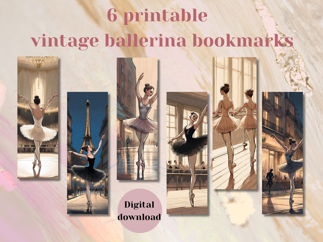 Dance Bookmark Printable Ballet Bookmark for Kids Dance Teacher ...