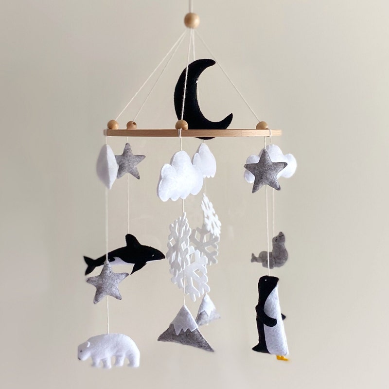 Penguin Baby Mobile - Etsy