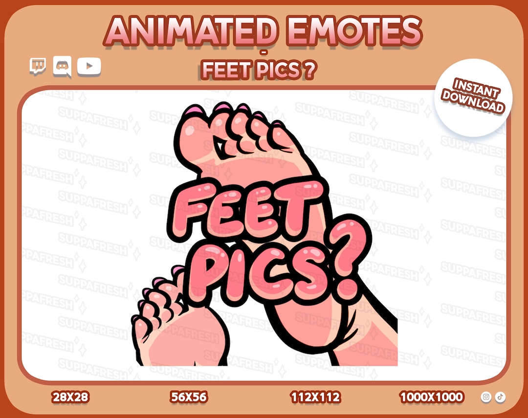 Animated Feet Meme Emote: Twitch, Discord, Youtube (digital Download ...