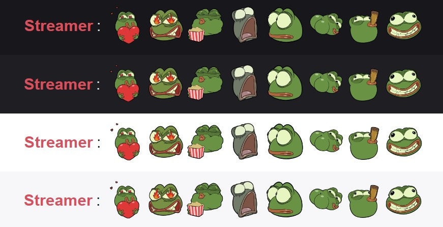 Animated PEPE FROG Emotes High Quality embarrassed Twitch, Discord ...