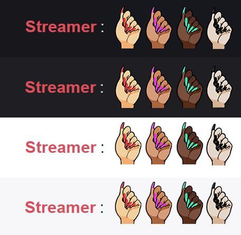 4x Animated Periodt Finger Nails Meme Emote: Twitch, Discord, Youtube ...
