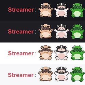 5x Animated Pibble French Bulldog Emote: Twitch, Discord, Youtube ...