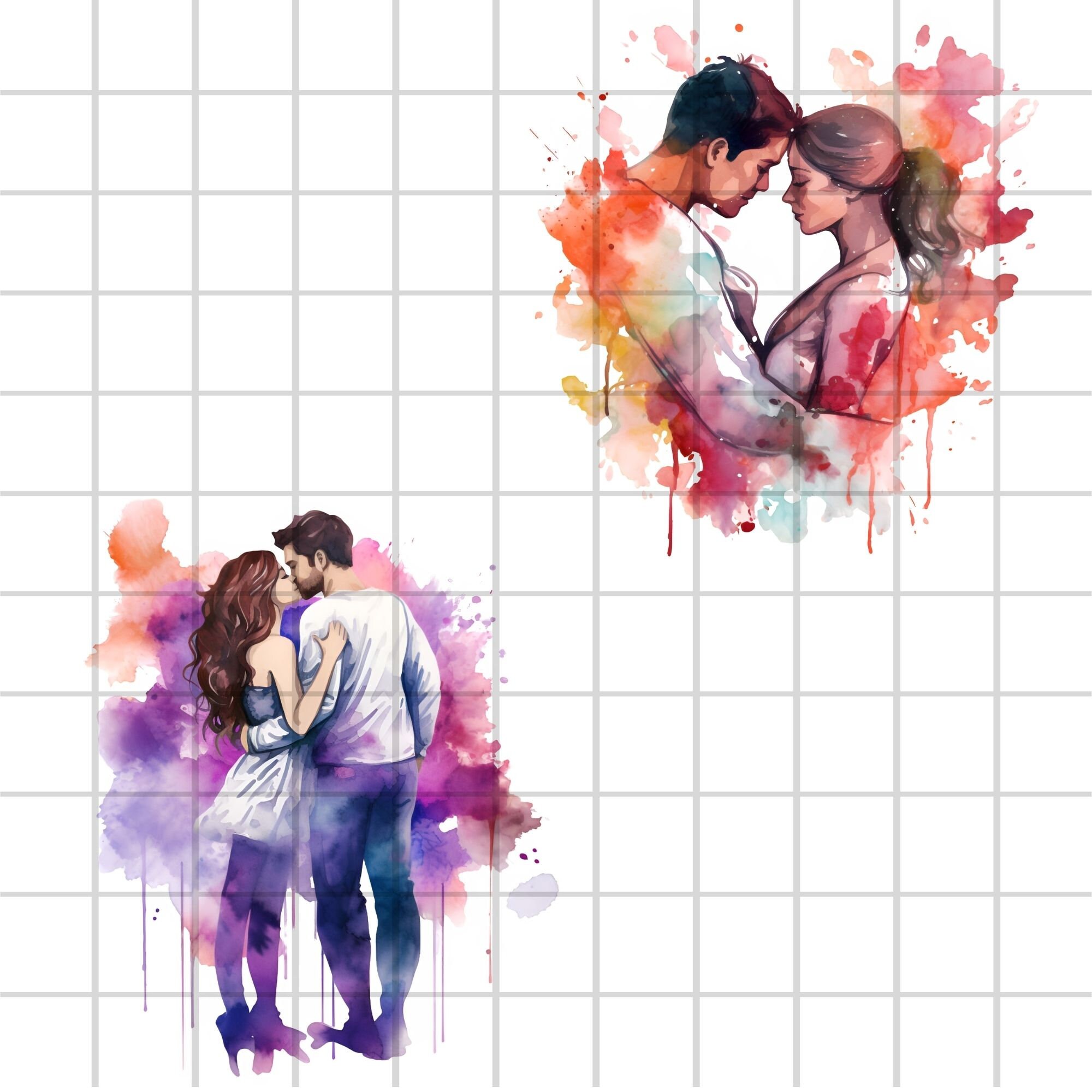 Love Couple Clipart, Love Clipart, 10 Pngs , Instant Download ...