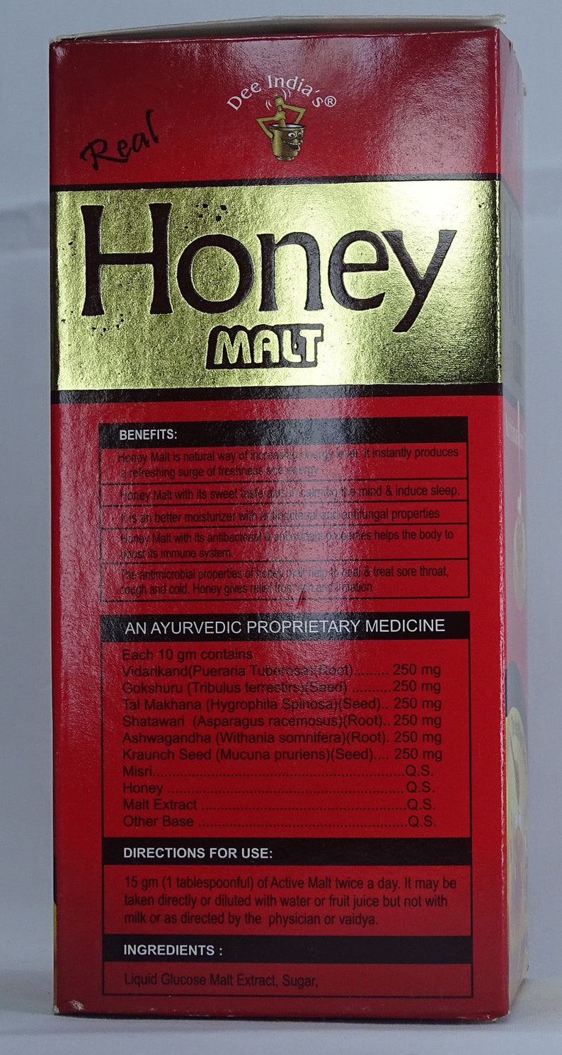 Dee India Herbals Honey Malt 400 Gm Pack of 1 - Etsy