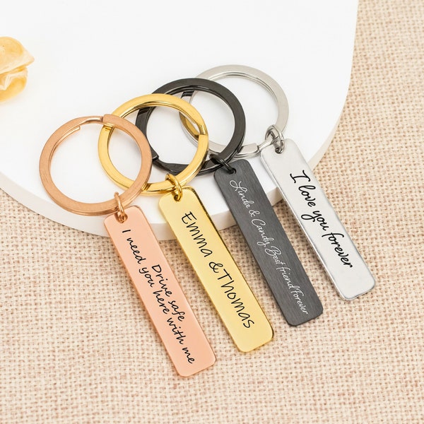 Engraved Keyrings - Etsy