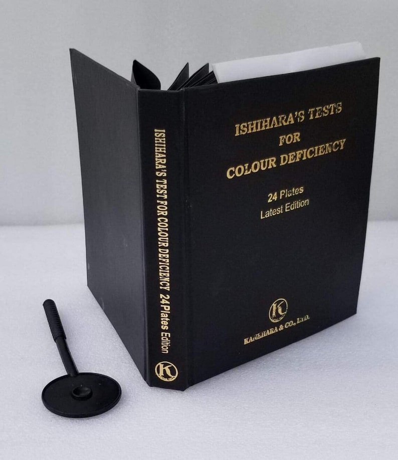Ishihara Colour Vision Test Book for Color Deficiency 24 Plates With ...