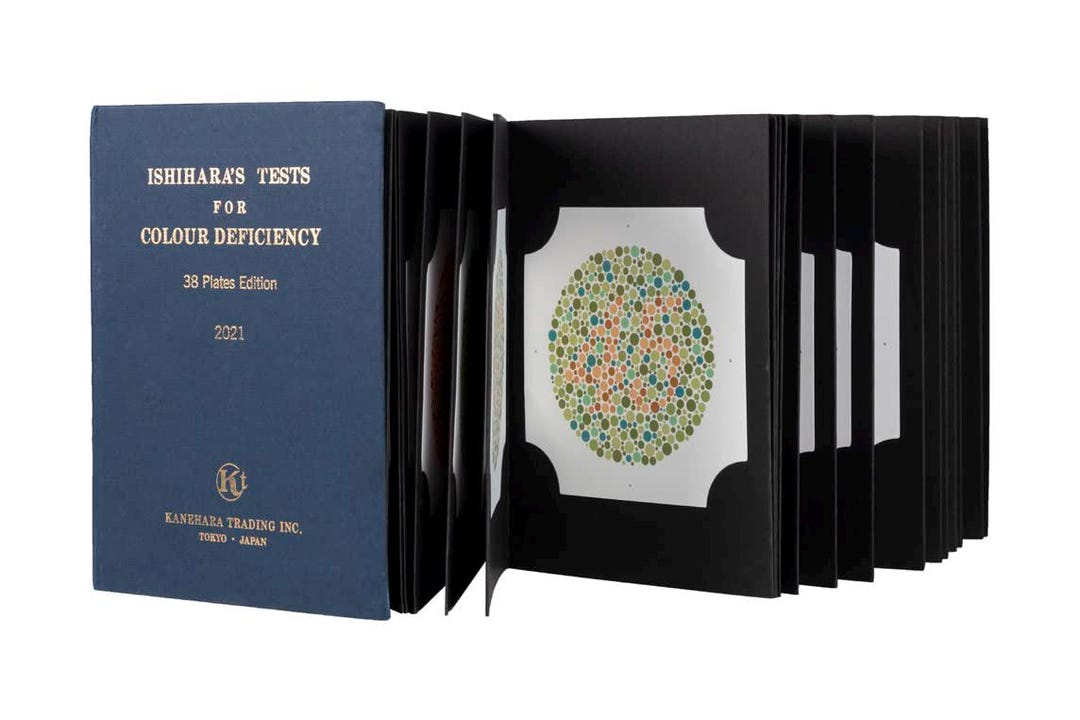 Ishihara Color Deficiency Test Book With 38 Plates for Vision Screening ...