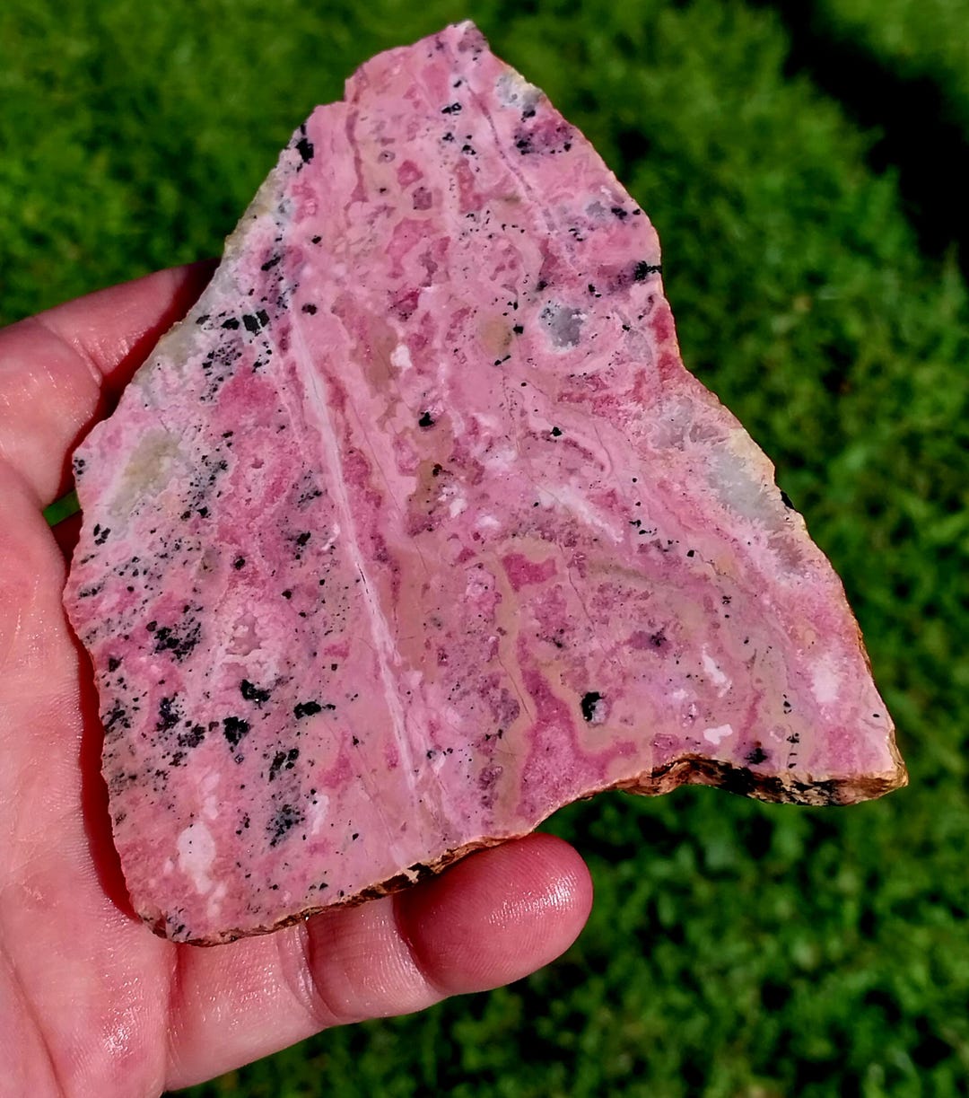 TOP Quality Pink Rhodonite Slab! Rhodonite. Pink Rhodonite Slab. Pink ...