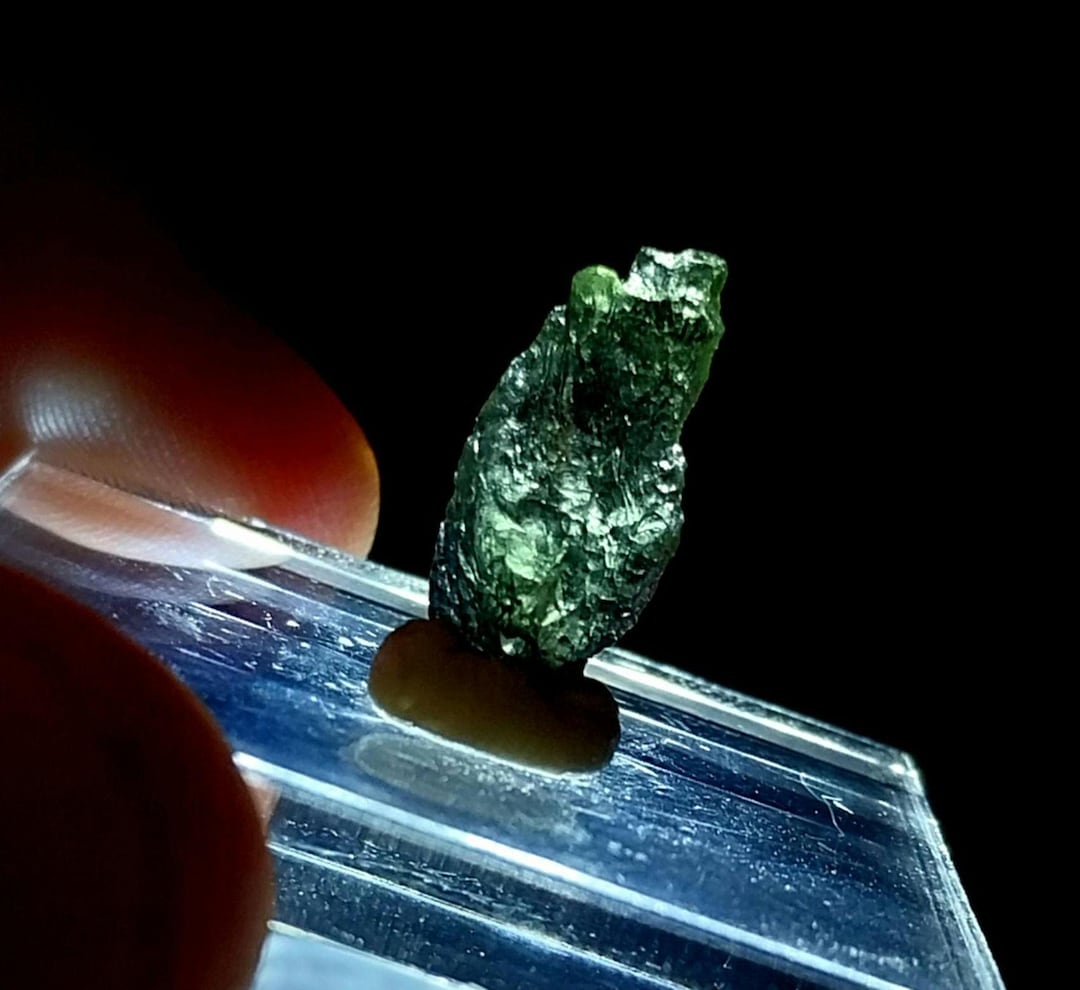 Natural Genuine Moldavite Raw Specimen. Green Moldavite. Moldavite ...