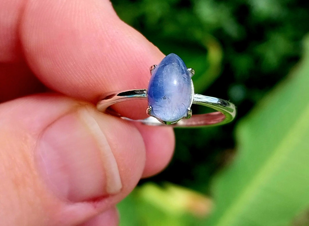 RARE Stunning Blue Dumortierite S925 Ring Dumortierite Ring ...