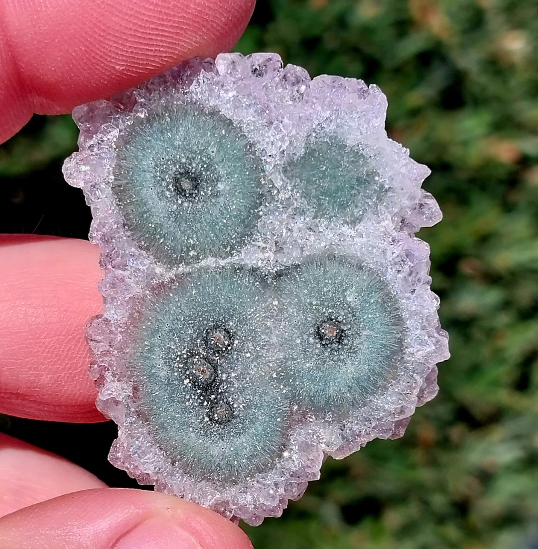 Dazzling Green and Purple Amythest Stalactite. Purple Amythest ...