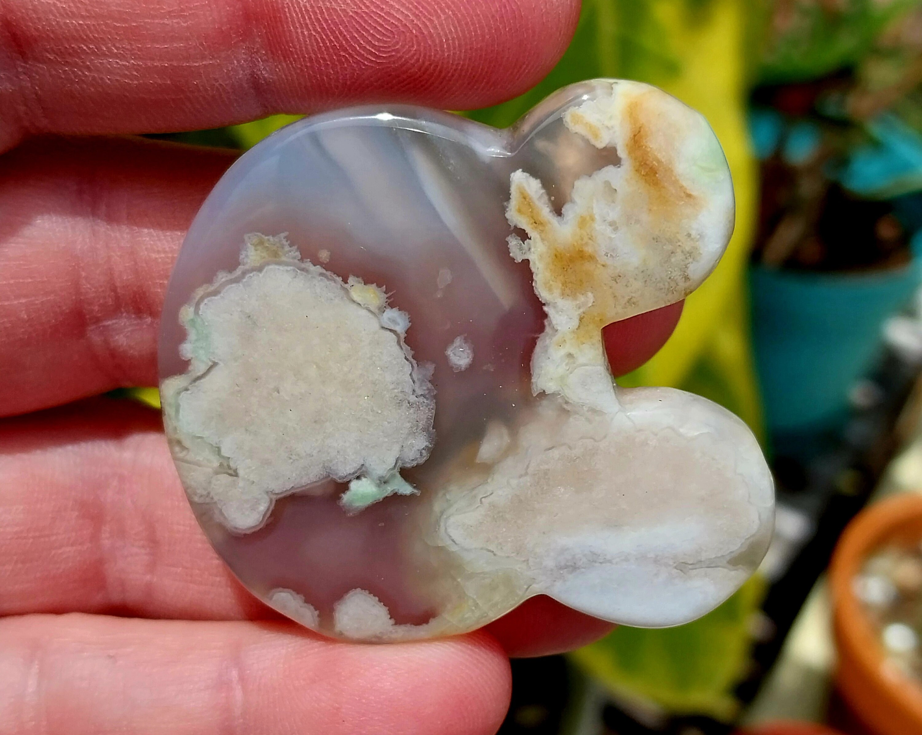 Cute Banded Agate Mickey Head. Agate Mickey. Mickey Crystal. Mickey ...