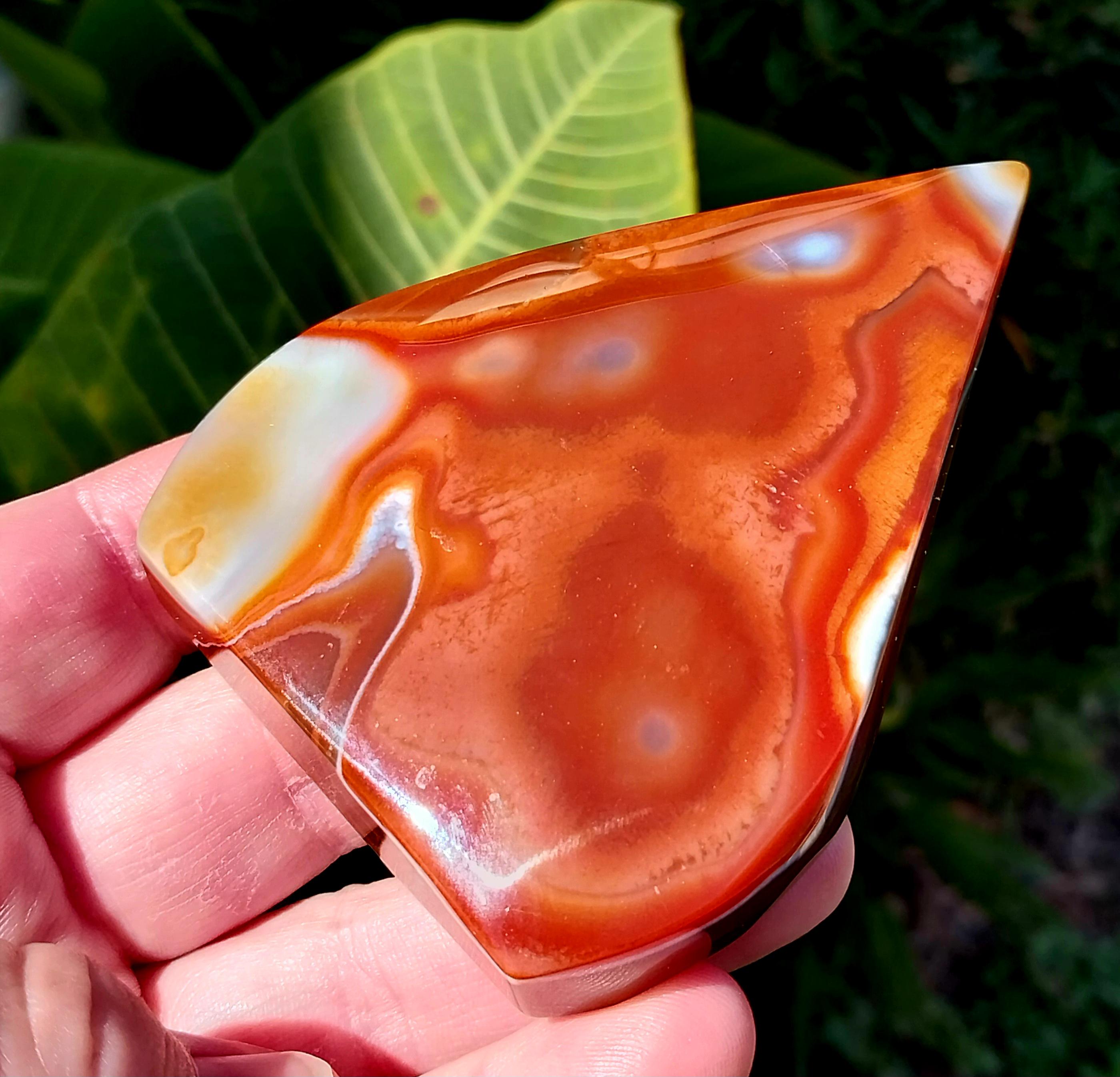 Lovely Banded Red Carnelian Freeform. Carnelian Agate. Carnelian ...