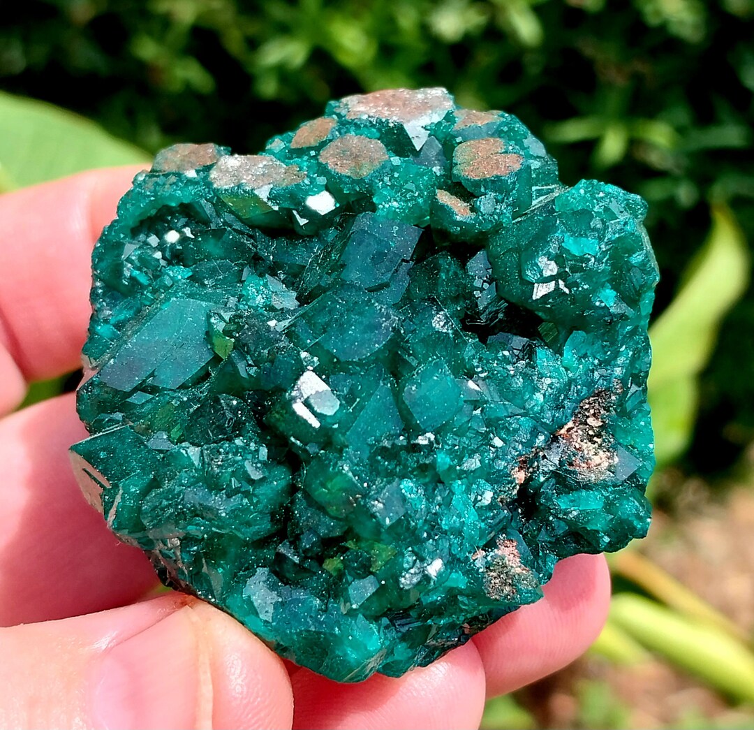 LARGE Rare Vibrant Dioptase Cluster From the Republic of Congo, Africa ...