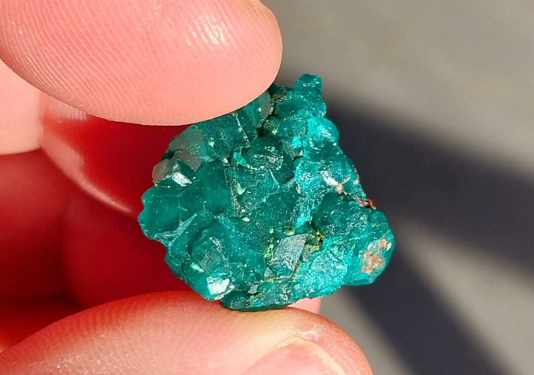 Rare Vibrant Dioptase Cluster From the Republic of Congo, Africa ...