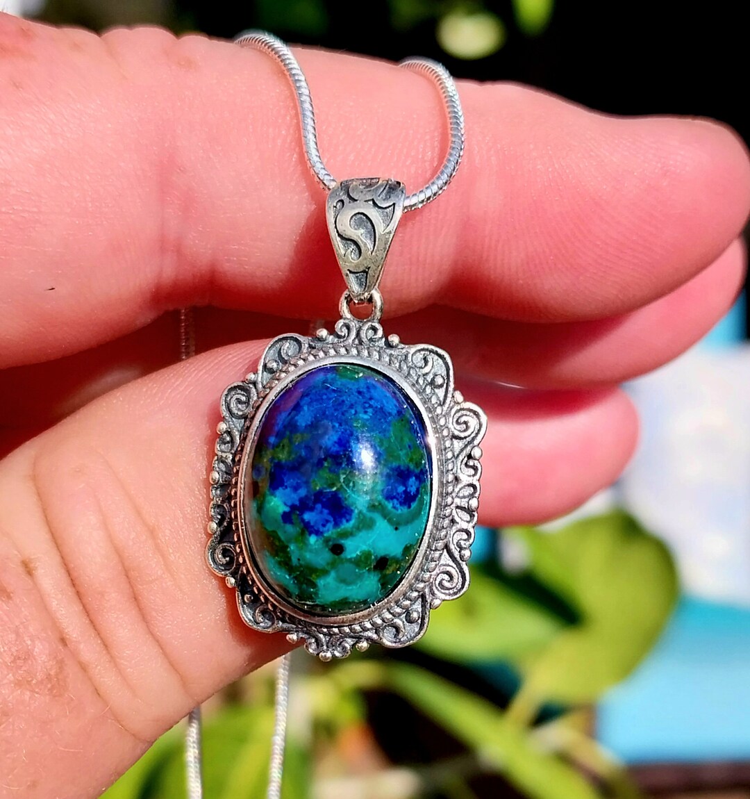 Bright Blue Pheonix Pendant With 20 Inch Silver 925 Box Chain. Phoenix ...