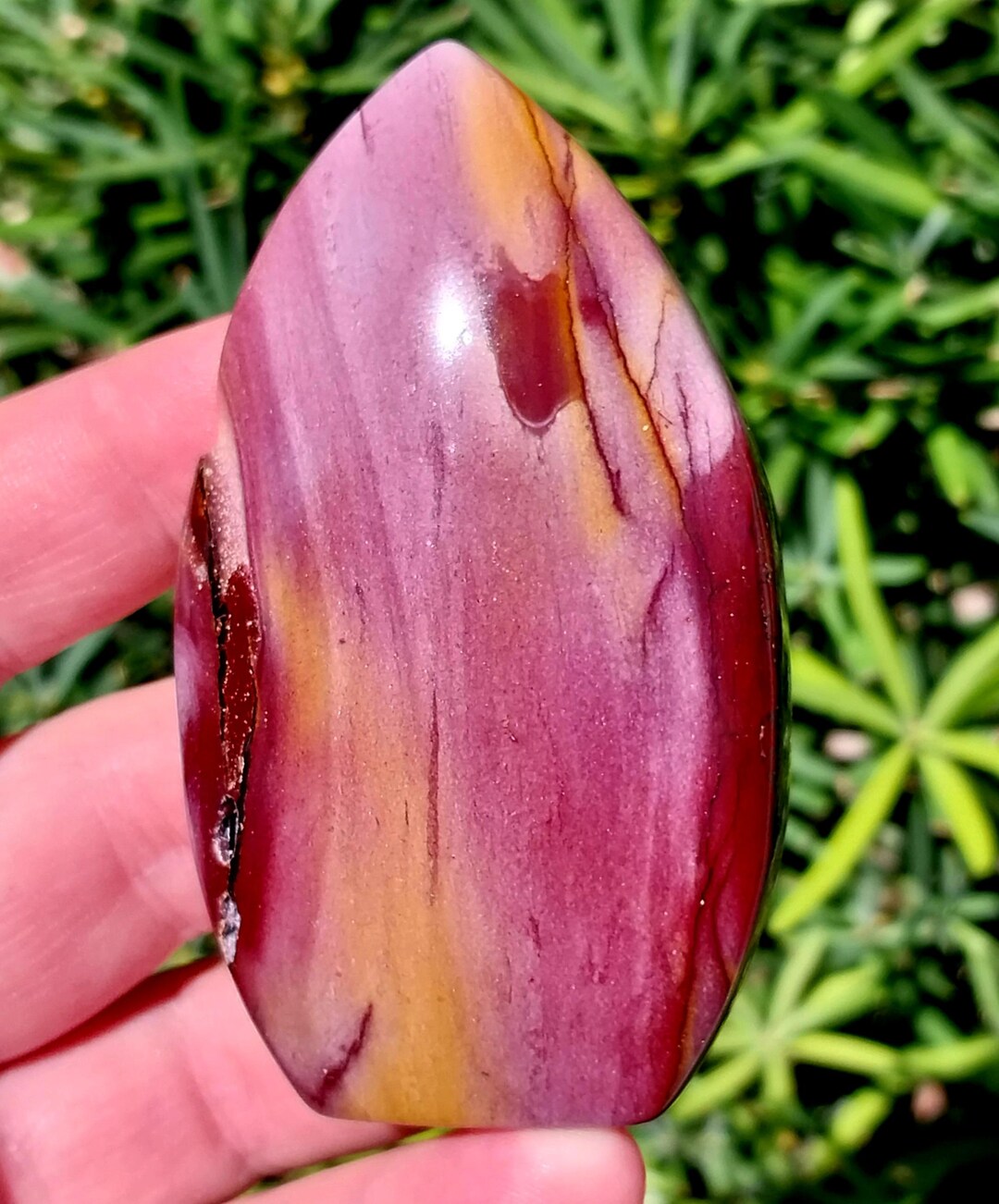 Firey Mookaite Teardrop Freeform Mookaite Freeform. Mookaite. Purple ...