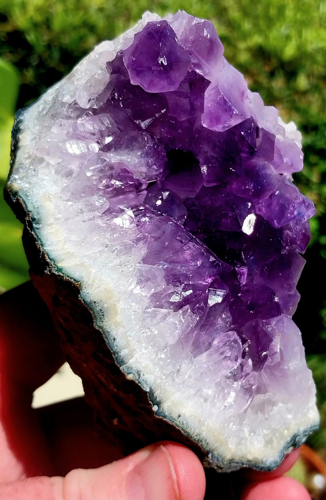 Amazing Purple Amythest Geode on Stand. Amythest Geode. Crystal Geode ...