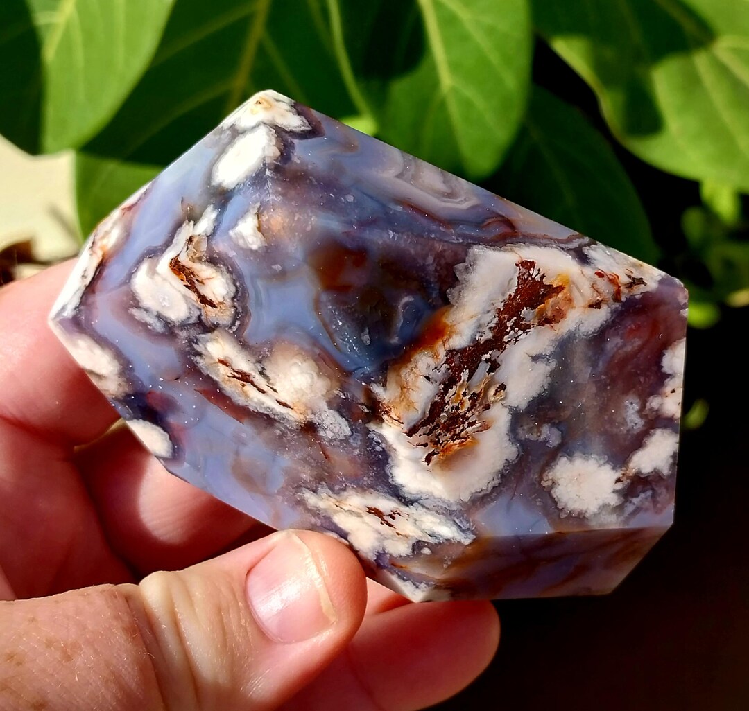 Large Light Blue Flower Agate Freeform Flower Agate Freeform. Flower ...