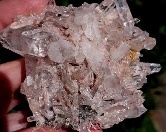 Large Pink Lithium Quartz Cluster Lithium Quartz. Quartz Cluster. Pink ...