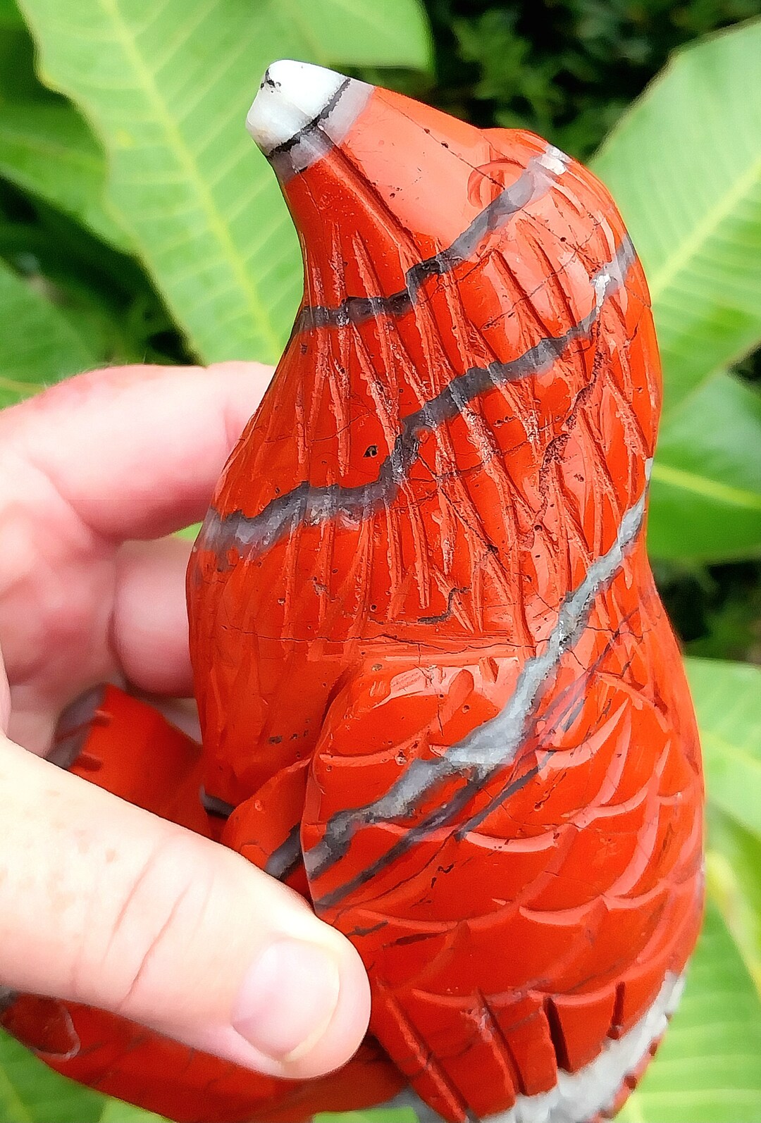 Giant 2 Pound Red Jasper Crow Jasper Crow. Crystal Crow. Jasper Bird ...