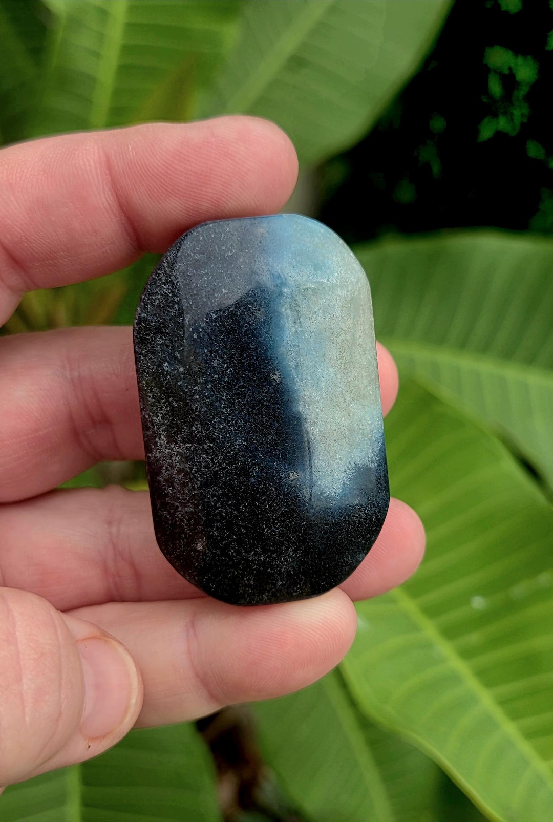 Brazilian Blue Trolleite Palmstone! Trolleite Palm. Blue Trolleite ...